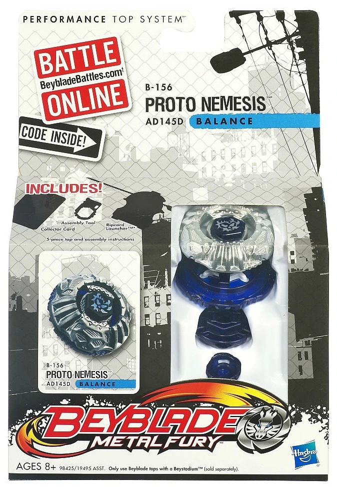 Beyblade Metal Fury Prototype Nemesis Darth Blader Hyperblades Proto