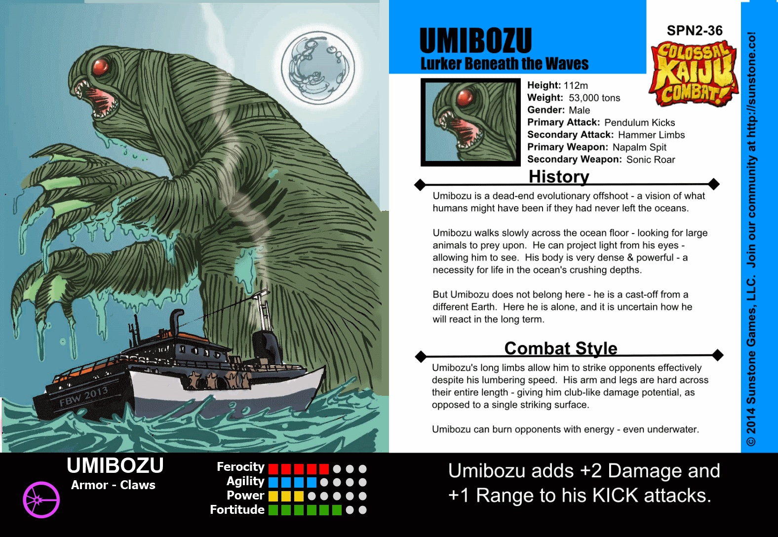 Umibozu Kaijucombat Wiki Fandom Powered By Wikia