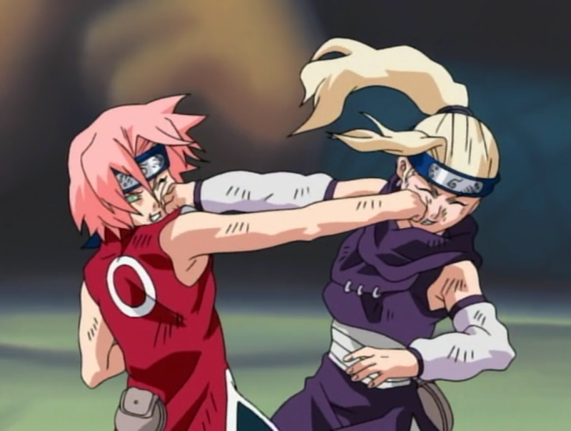 Image Sakura Vs Ino Png Narutopedia Fandom Powered By Wikia