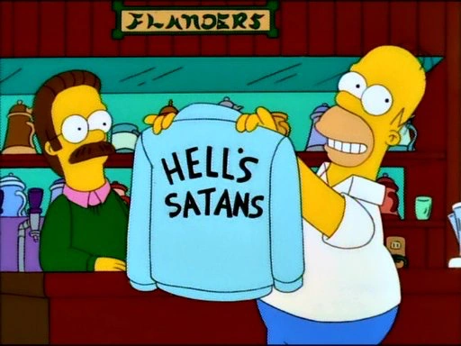 Hell's Satans (Homer's club) | Simpsons Wiki | Fandom powered by Wikia