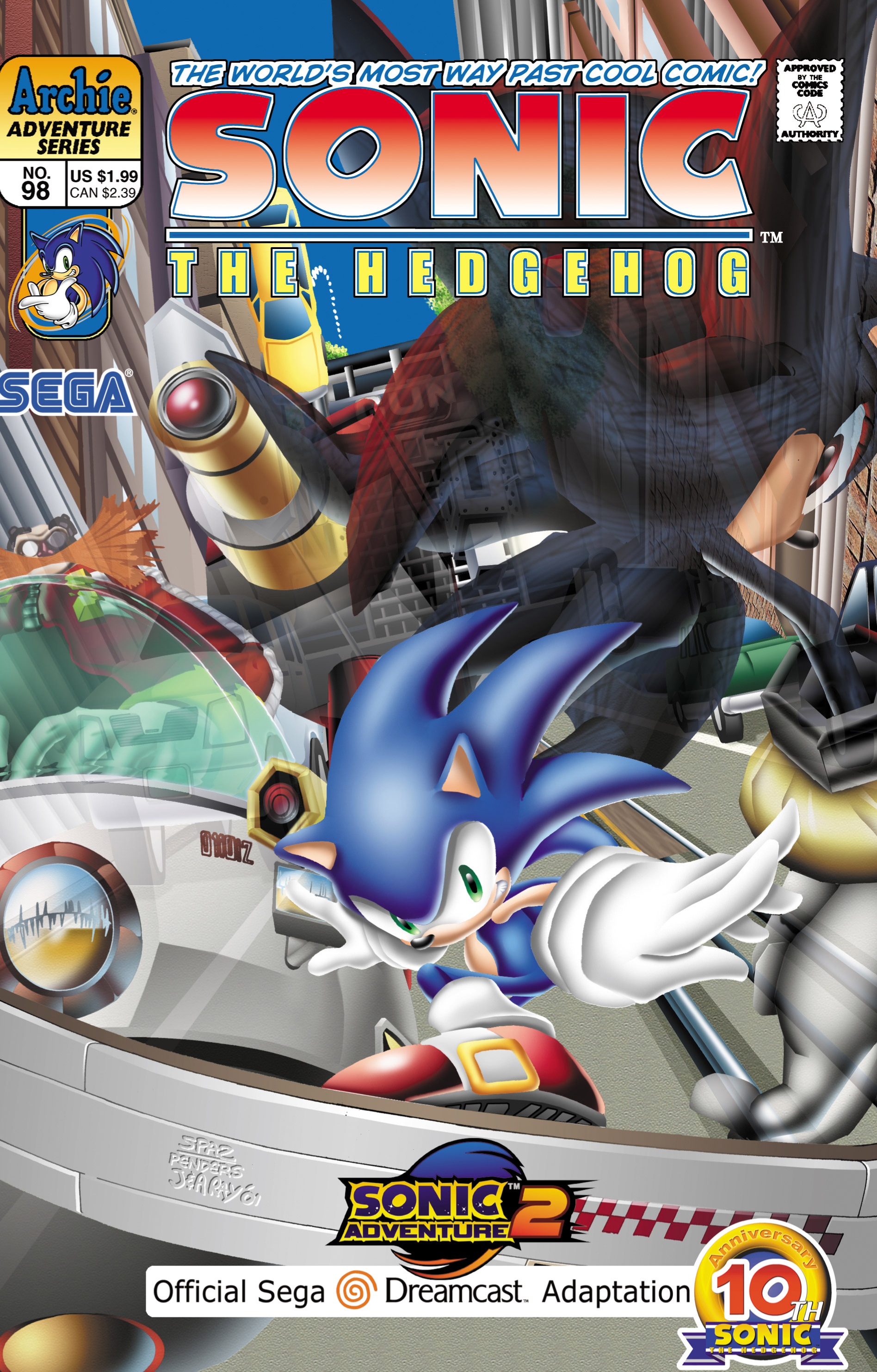 Archie Sonic The Hedgehog Issue 98 Sonic News Network Fandom Powered By Wikia 