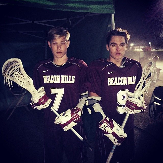 Image Teen Wolf Season 4 Behind The Scenes Dylan Sprayberry Mason Dye Lacrosse April 10