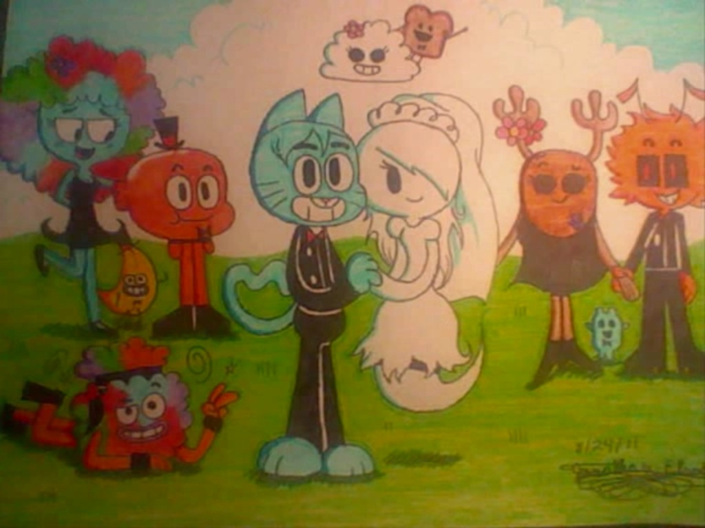 Gumball And Penny Darwin And Carrie With Images Gumba