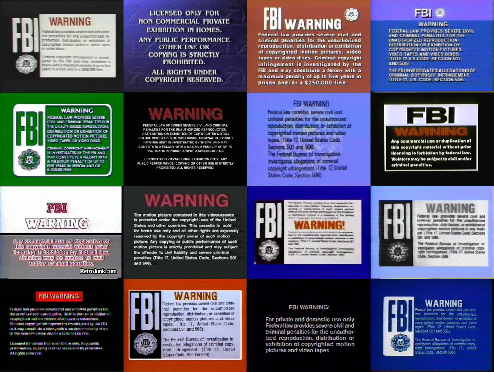 Image Fbi Warning Screen Wikia Background The Fbi Warning Screens Wiki Fandom Powered