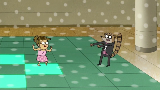 Regular Show Rigby And Eileen Kiss