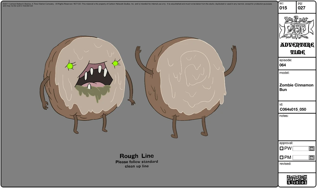 Image - Modelsheet zombie cinnamonbun.jpg | Adventure Time Wiki ...
