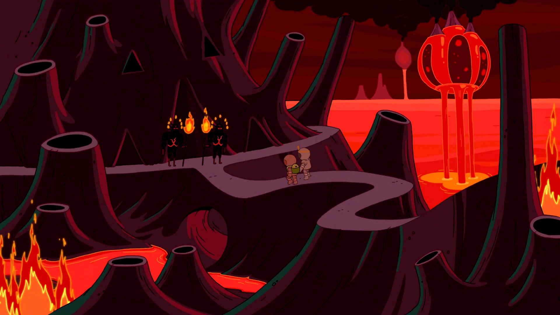 Image - S5e32 Finn and PB in Fire Kingdom.png | Adventure Time Wiki ...