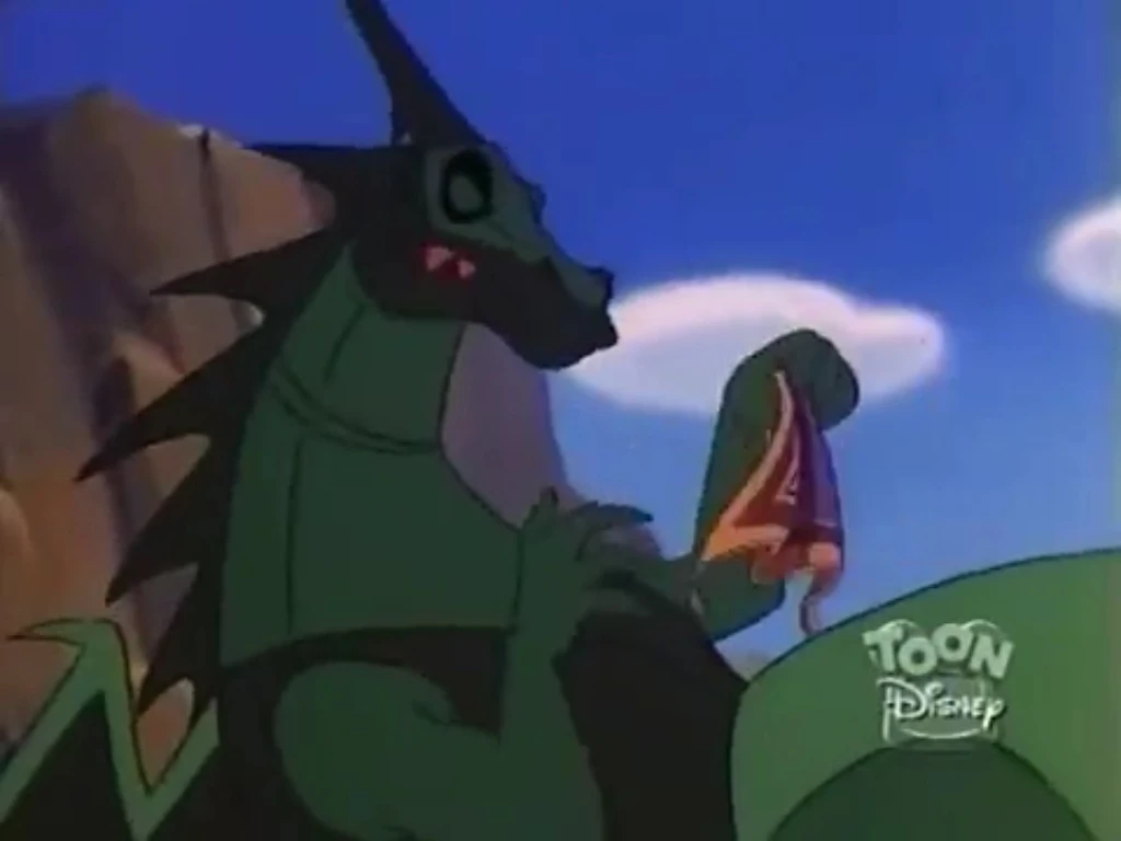 Image - The Mechanical Dragon throws .jpg | Aladdin Wiki | Fandom ...