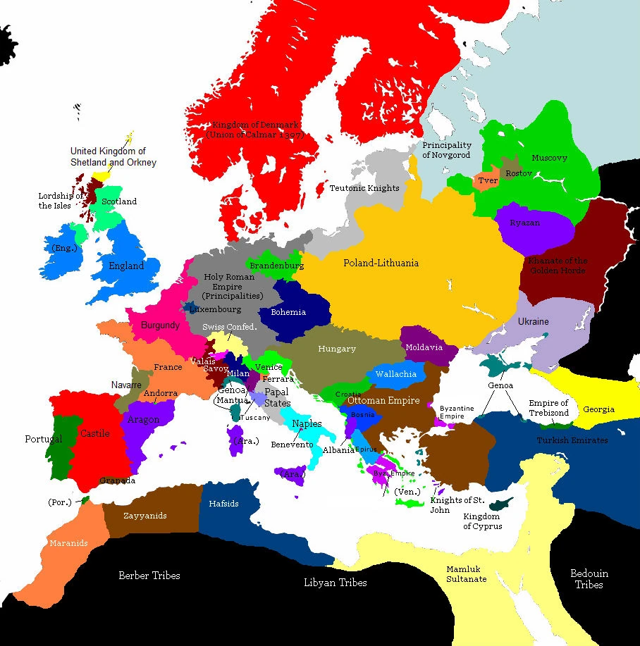 Europe 1430, 1430-1460 (Map Game) | Alternative History | Fandom ...