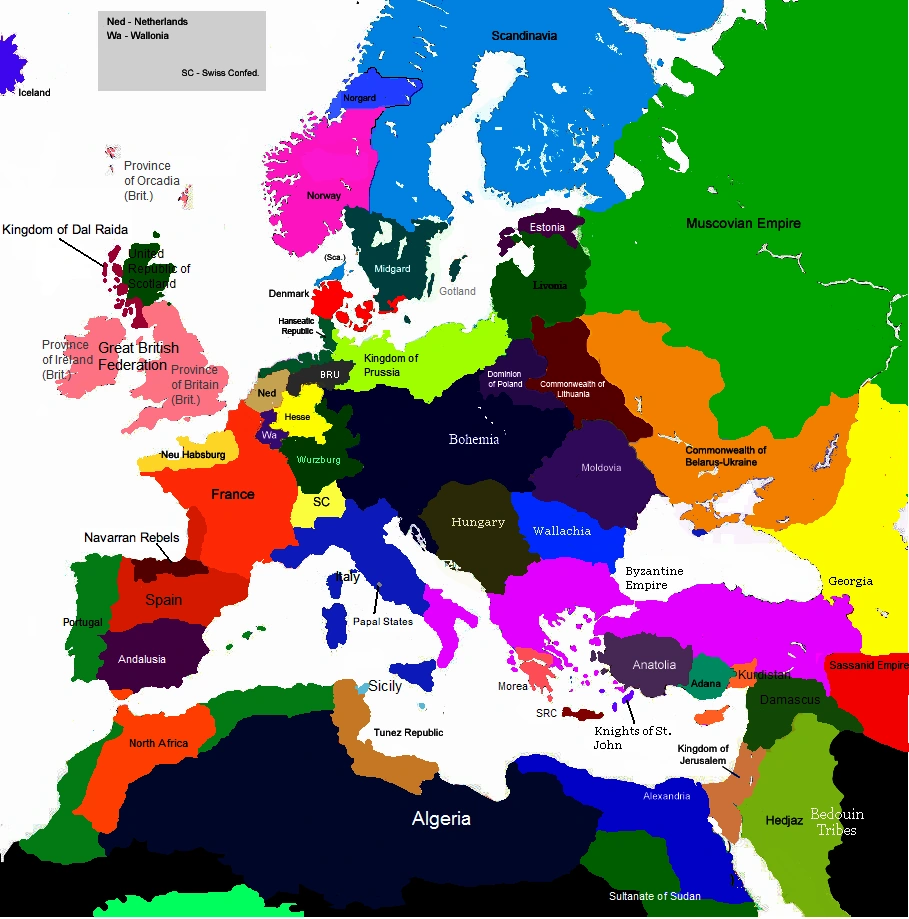 Europe 1430, 1770-1800 (Map Game) | Alternative History | Fandom ...
