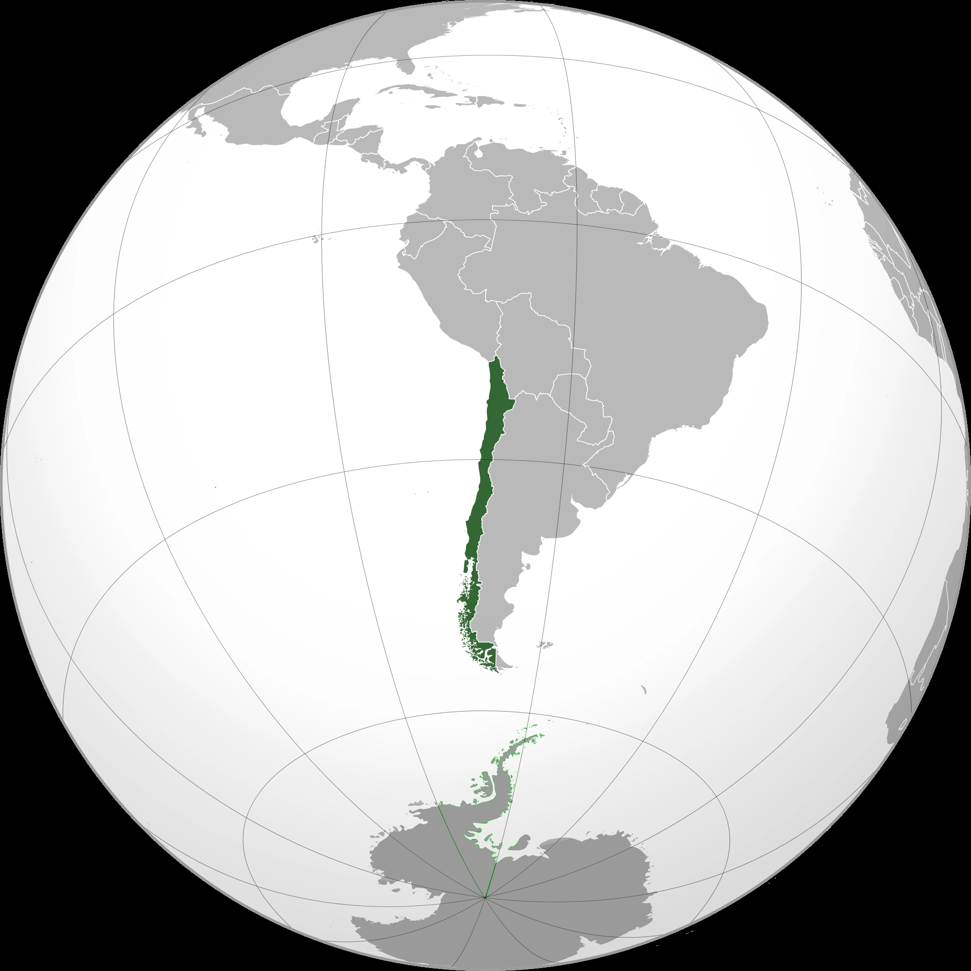 Chile geographical map