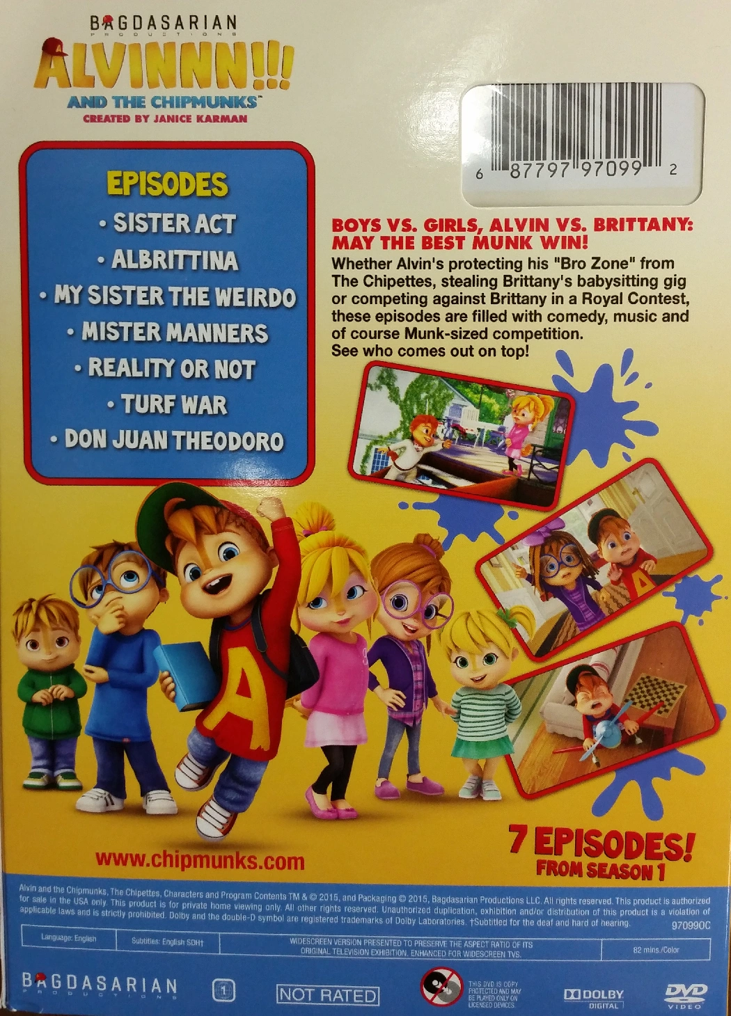 Alvin Vs. Brittany (DVD) | Alvin and the Chipmunks Wiki | FANDOM ...