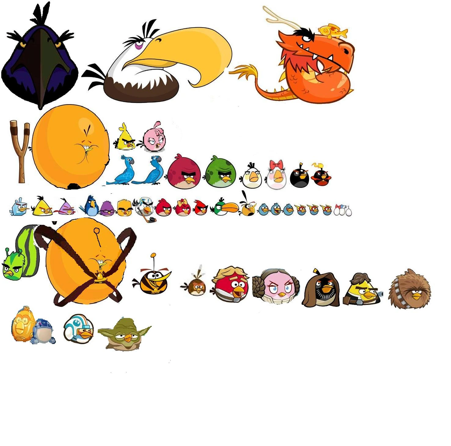 Image - Angry-Birds all the birds mejorado.jpg | Angry Birds Fanon Wiki ...