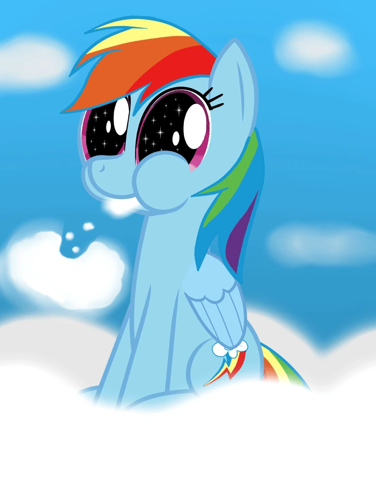 Image - 99407 safe solo rainbow dash animated cute cloud dashabetes ...
