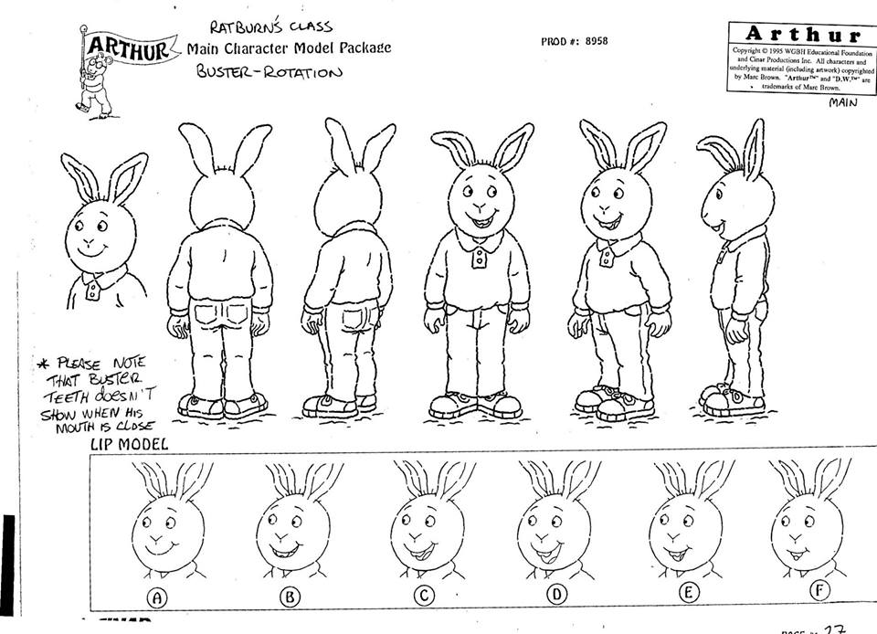 Image Buster Modelsheet Arthur Wiki Fandom Powered By Wikia