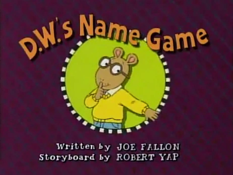 Image - D.W.'s Name Game Title Card.png | Arthur Wiki | Fandom powered ...