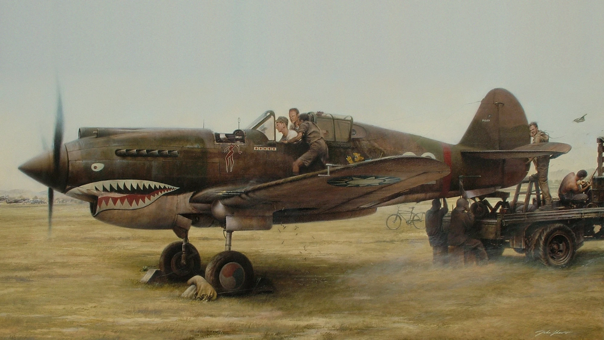 Image - Curtiss-p-40-warhawk-art.jpg | Destroyermen Wiki | Fandom ...