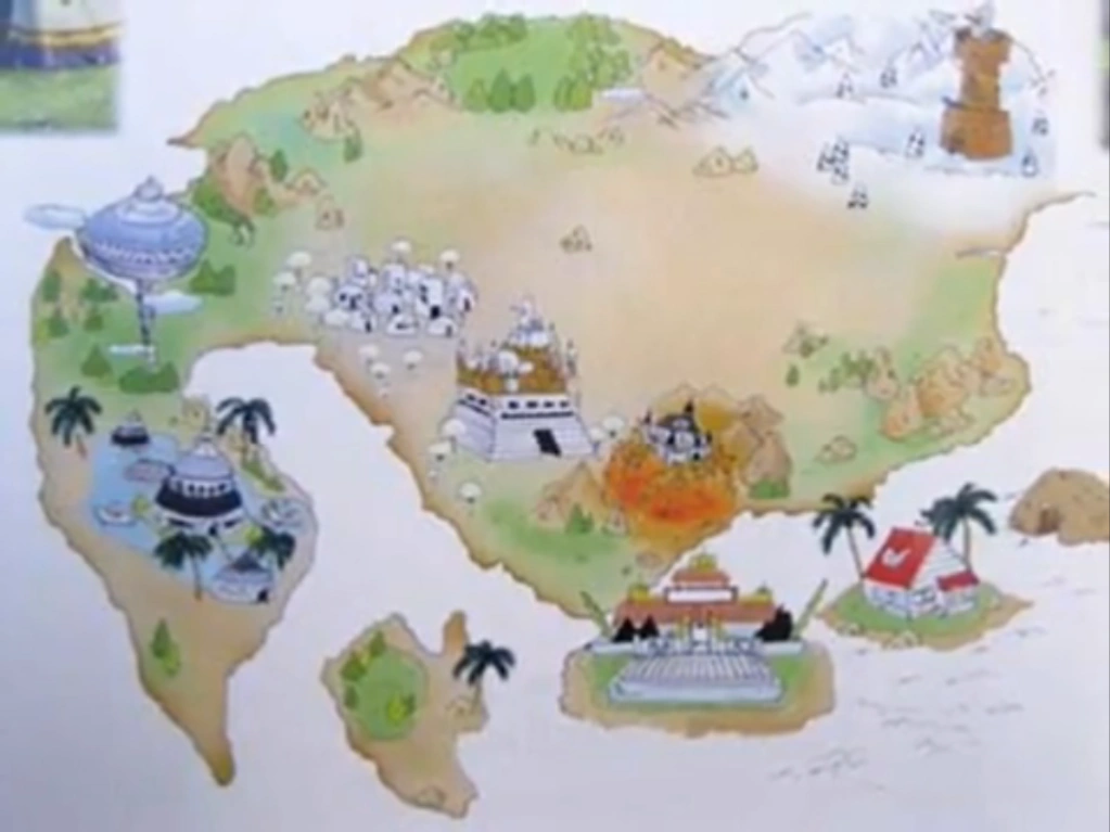 Dragon ball map of earth - nzspecial