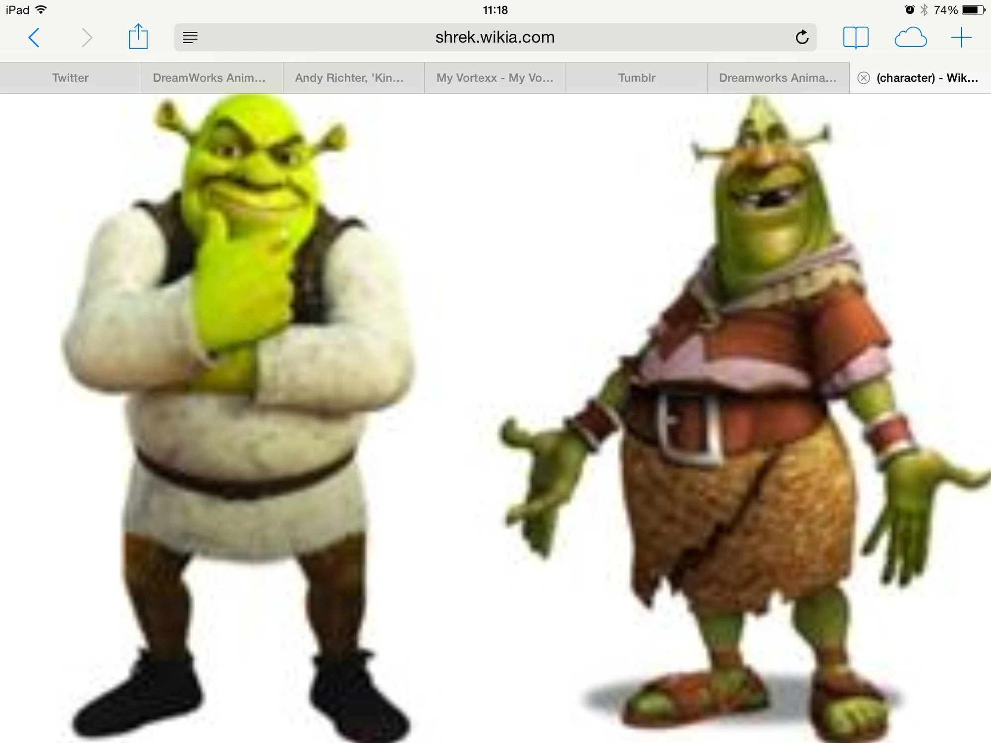 Image - Shrek vs shrek .jpg | Dreamworks Animation Wiki | FANDOM ...