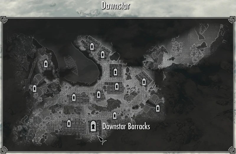 Image - Dawnstar Barracks Location.jpg | Elder Scrolls | FANDOM powered ...
