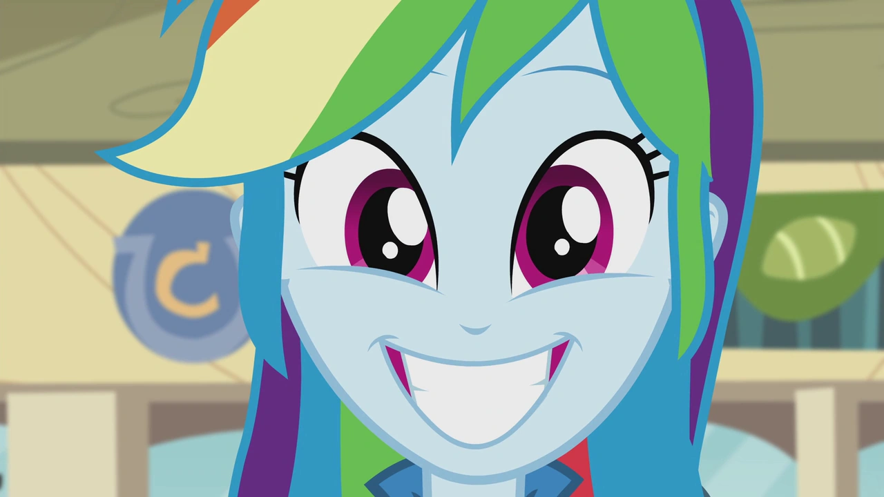 Image - Rainbow Dash grinning widely EG2.png | My Little Pony Equestria ...