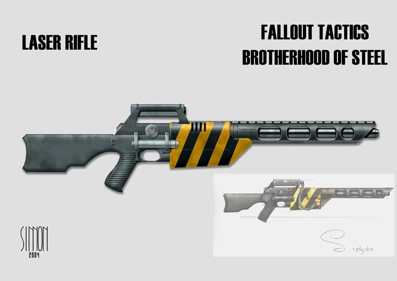 Image - Laser Rifle by Simon Lissaman.jpg | Fallout Wiki | FANDOM ...