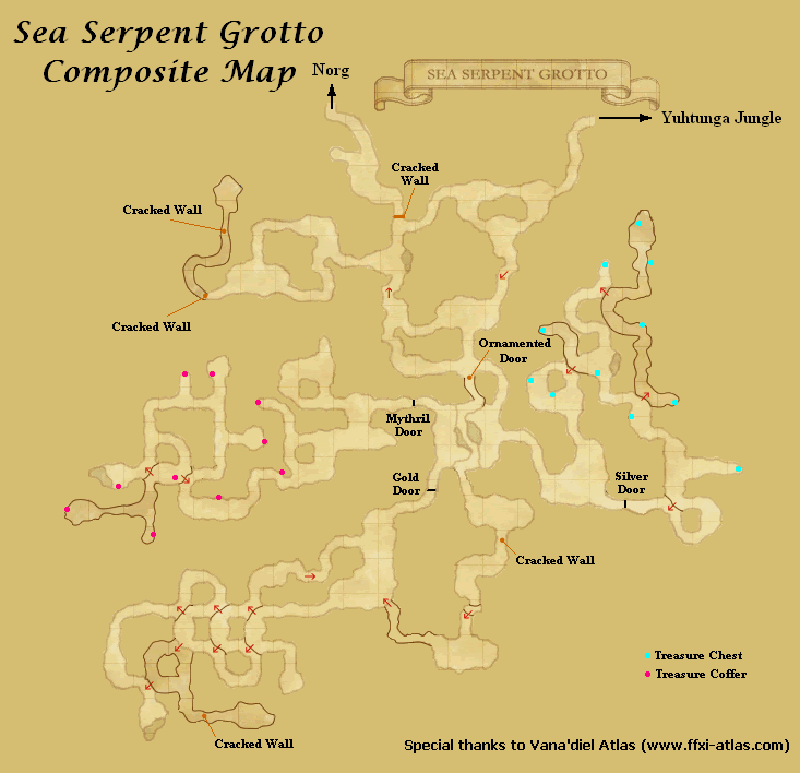 Sea Serpent Grotto/Maps | FFXIclopedia | FANDOM powered by Wikia
