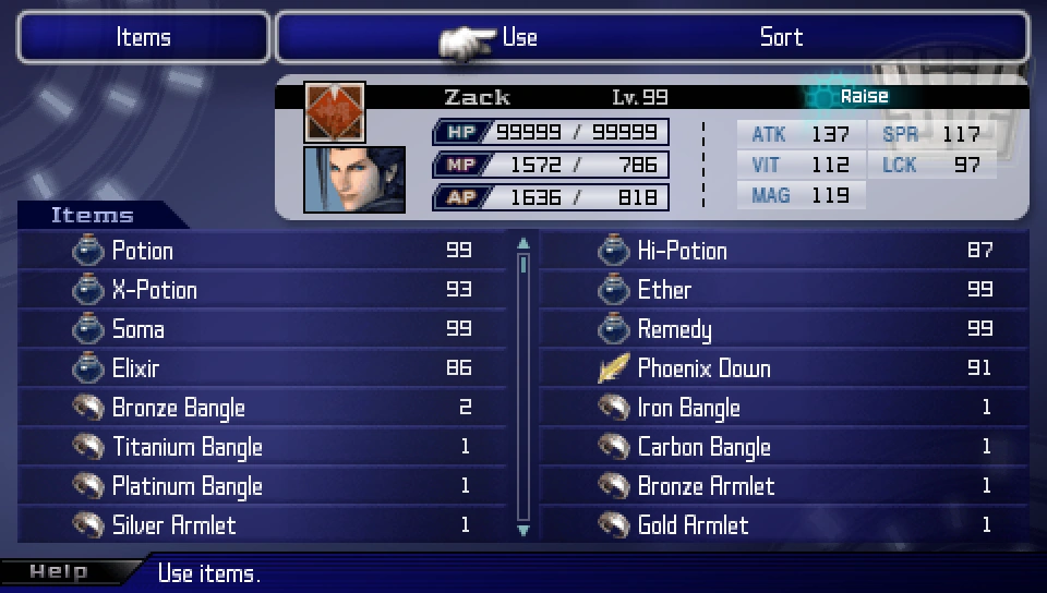 Ff7 Item List: Ff7 Sprites List – HVLAN