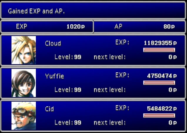 Image - FFVII Level Up Screen.png | Final Fantasy Wiki | FANDOM powered ...