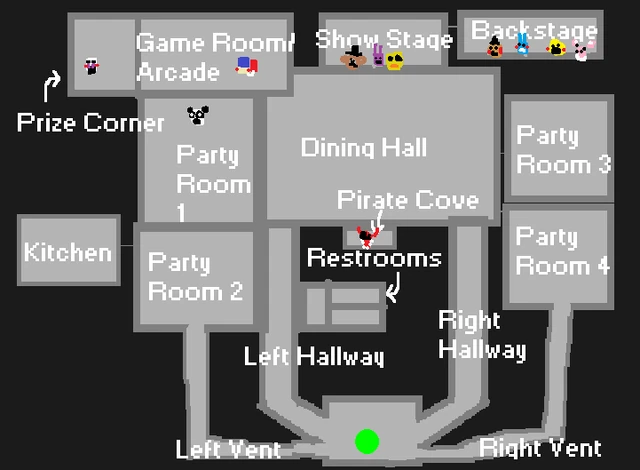 Image - FNAF 3 map.png - Five Nights at Freddy's Fanon Wiki