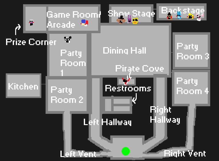 Image - FNAF 3 map.png | Five Nights at Freddy's Fanon Wiki | FANDOM ...
