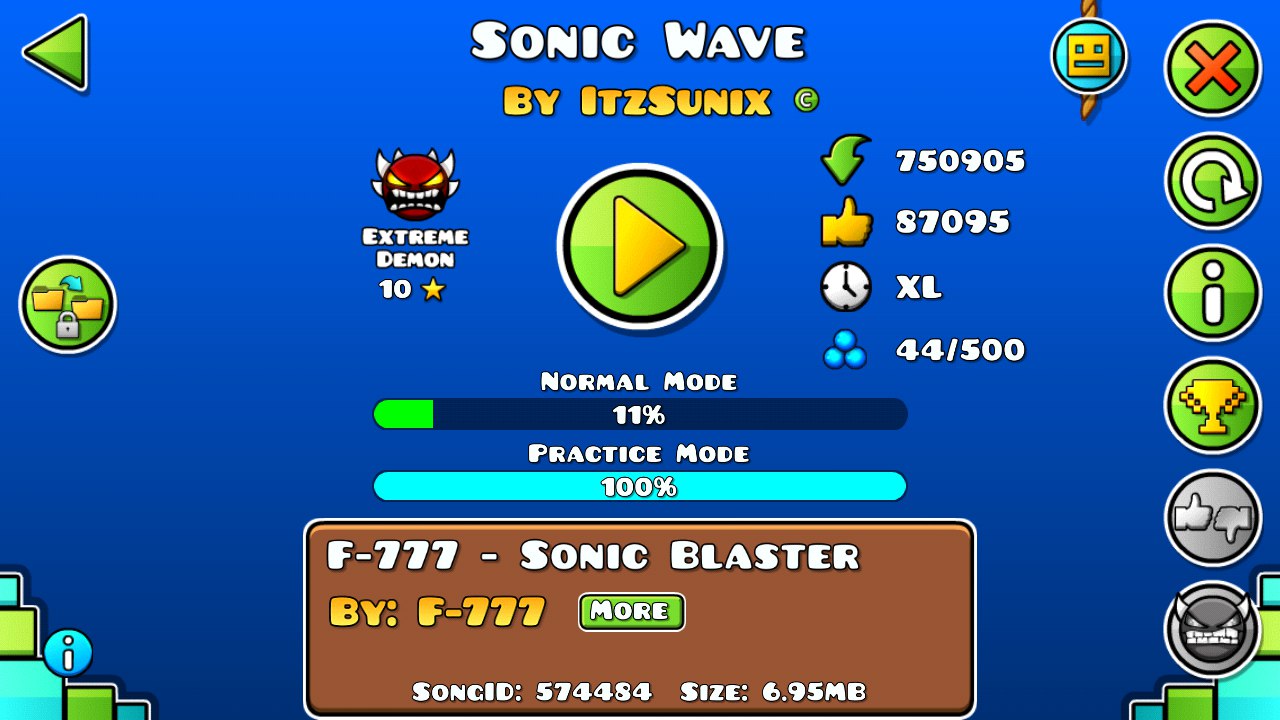 Изображение Sonic Wave 11 Geometry Dash вики Fandom Powered