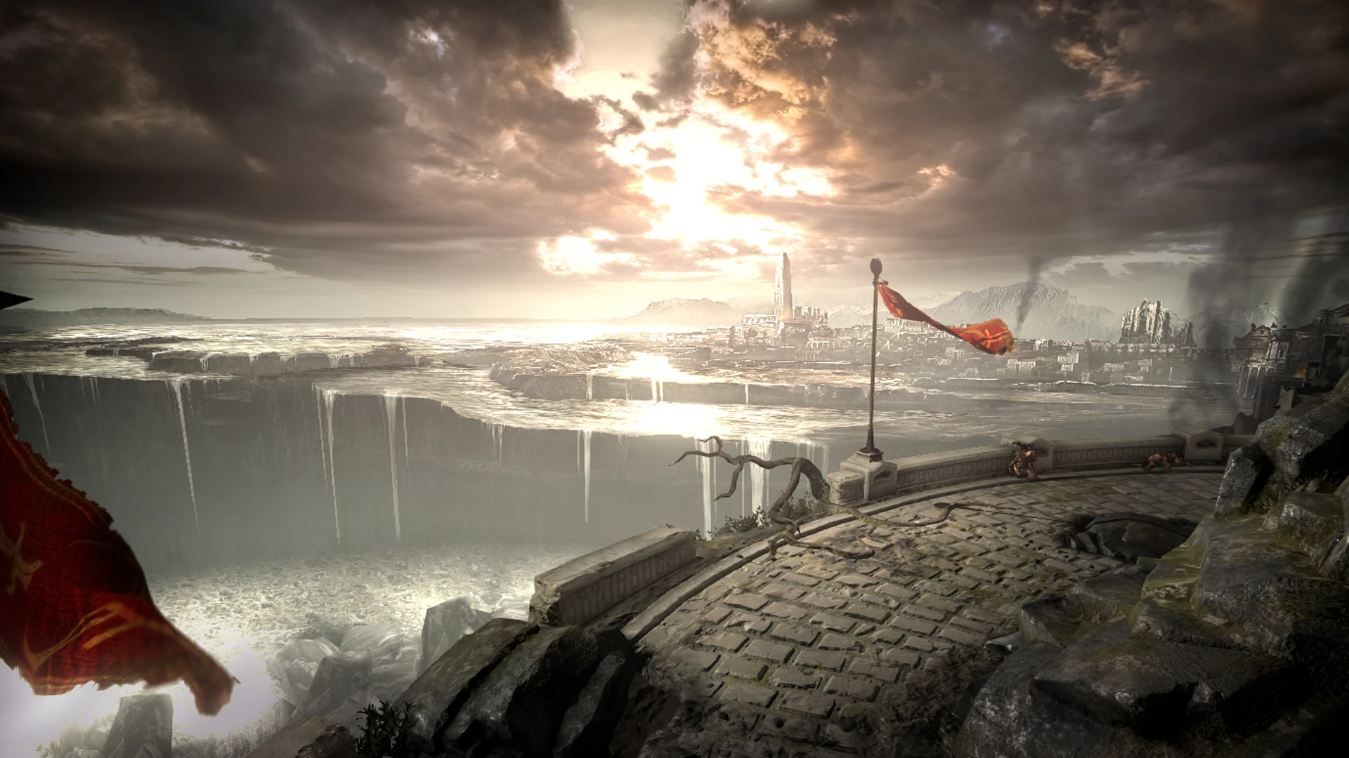 Archivo:Base del Olimpo y la Ciudad de Olimpia.jpg | God of War Wiki ...