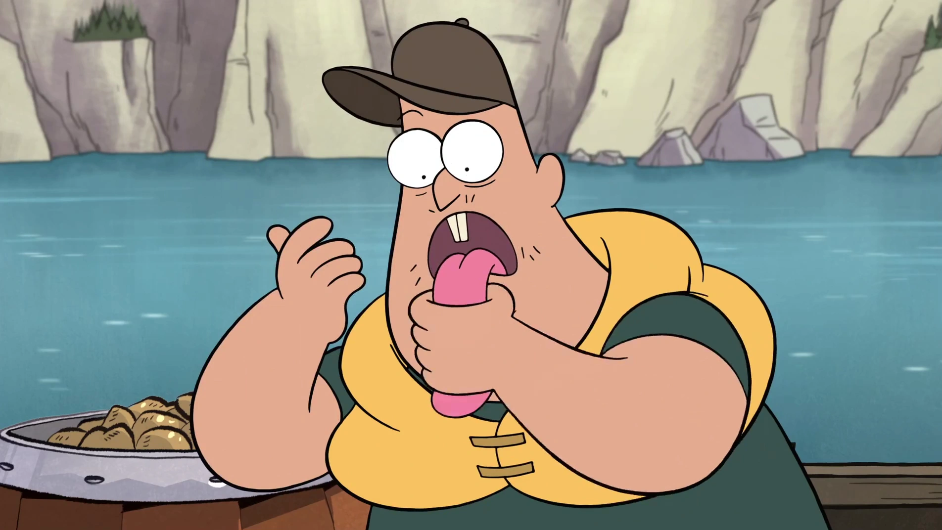 Image - S1e2 soos wiping fish food.png | Gravity Falls Wiki | Fandom ...