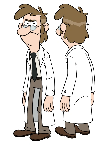 Image - Fiddleford McGucket lab coat tumblr.png | Gravity Falls Wiki ...
