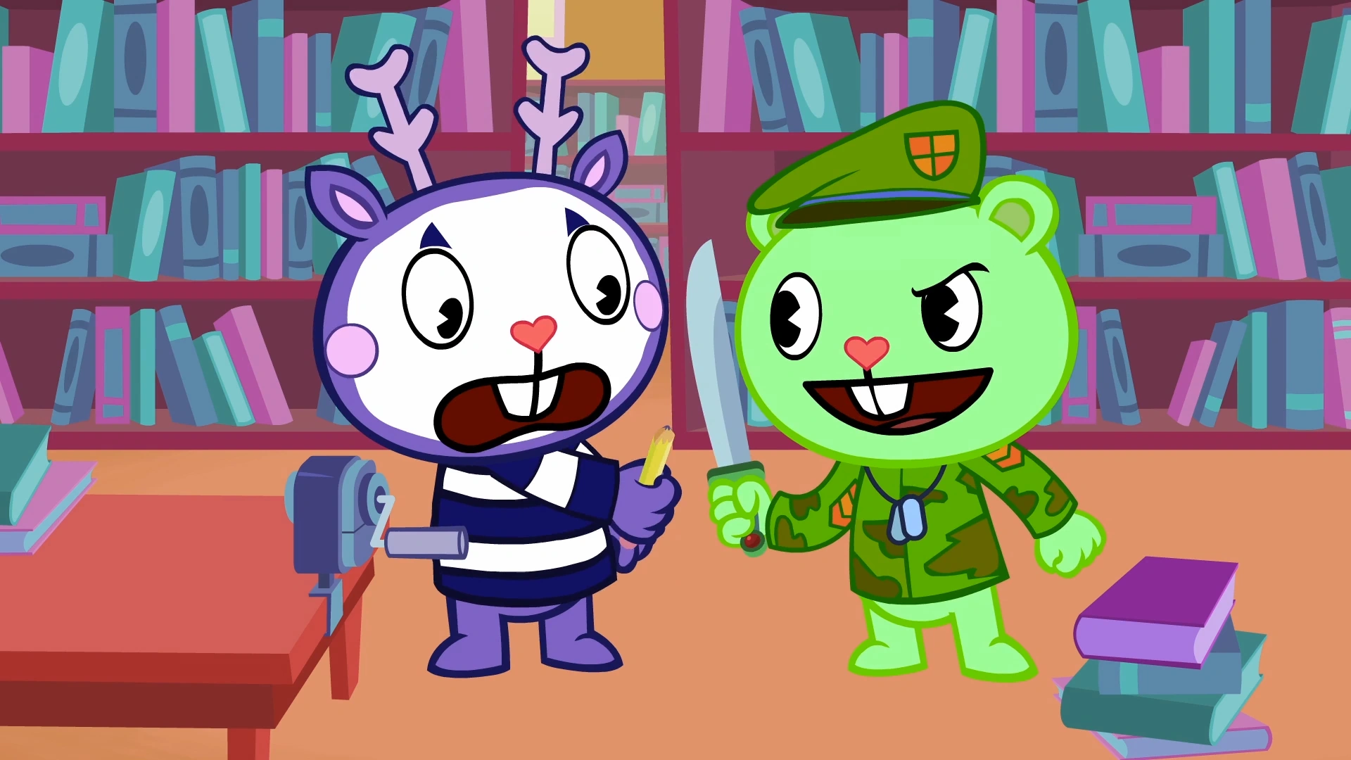 File:S3E23 Flippy Mime Boo.png | Happy Tree Friends Wiki | FANDOM ...