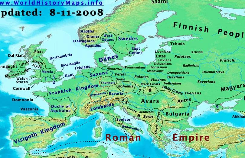 Image - Europe-700ad.jpg | Wiki Atlas of World History Wiki | FANDOM ...