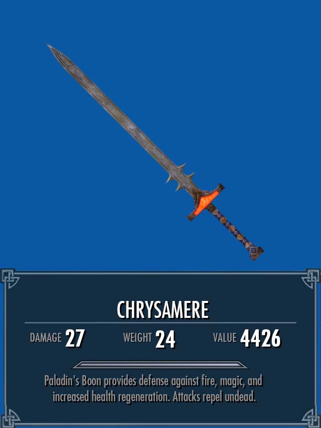 Chrysamere Legacy Of The Dragonborn Fandom Powered By Wikia