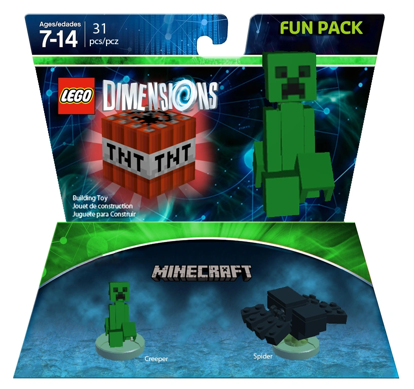 Minecraft Creeper Fun Pack (VesperalLight) | LEGO Dimensions Customs ...