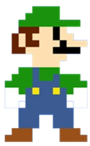Imagen - Luigi 8-bits.png | Mario Fanon Wiki | FANDOM powered by Wikia