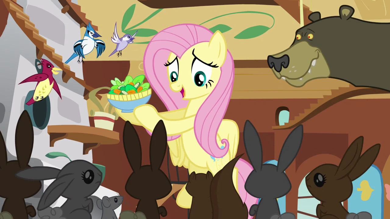 Image - Fluttershy brings the animals food S3E13.png | My Little Pony ...