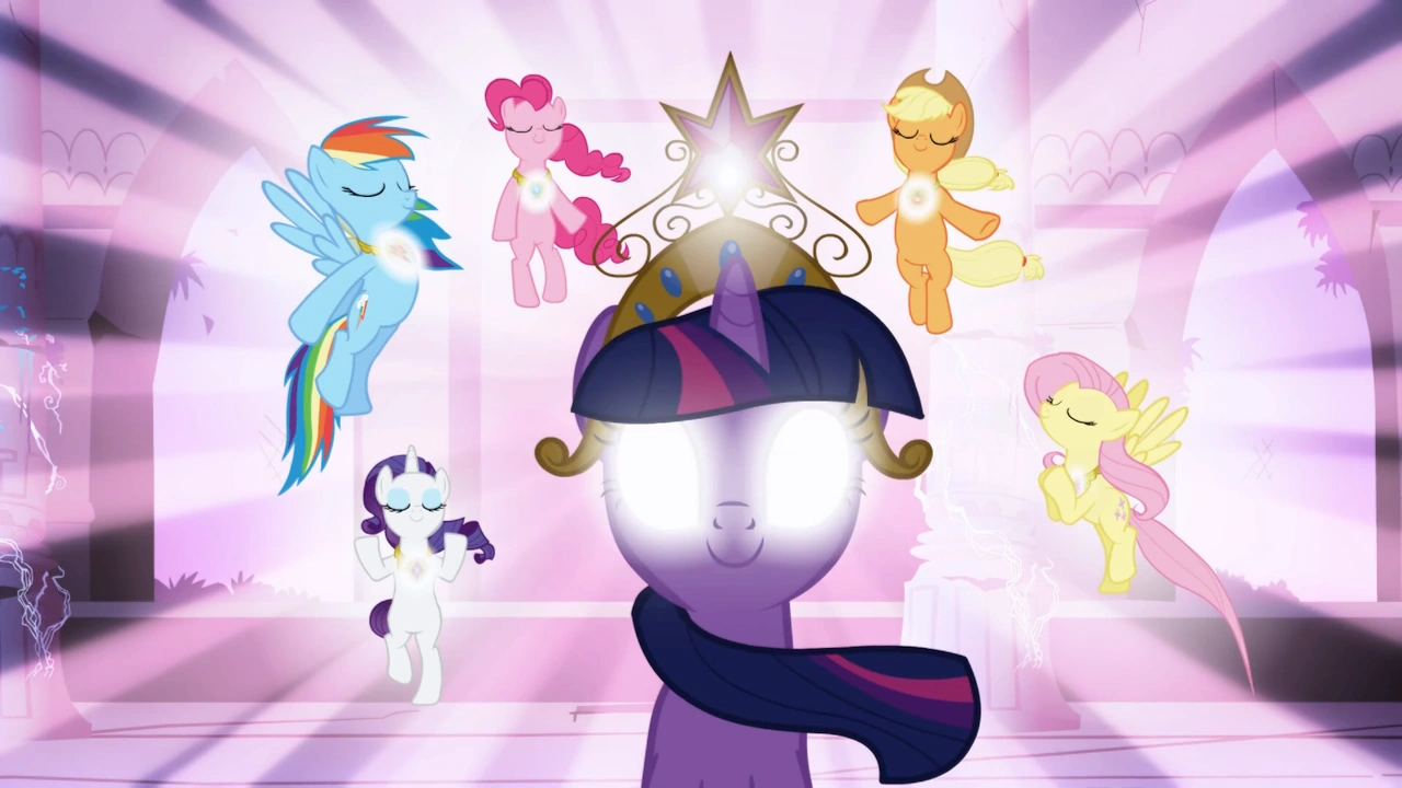 Image - Main ponies activated the Elements of Harmony S01E02.png | My ...