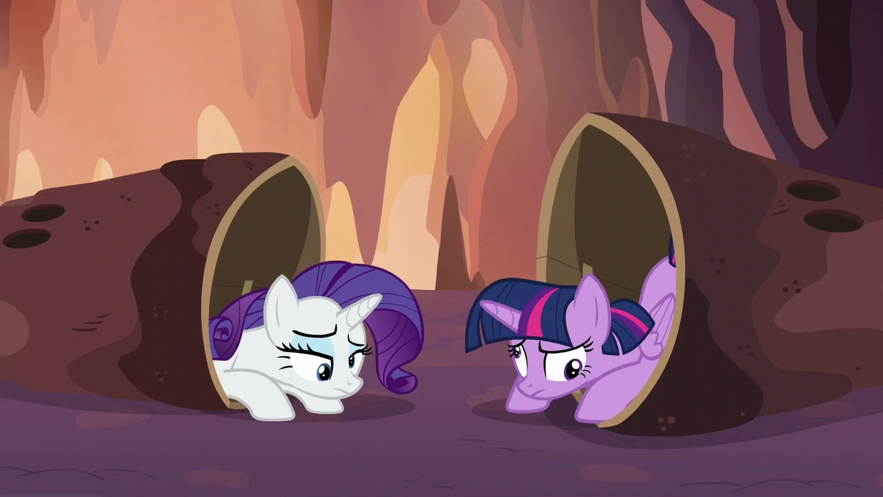 Image - Twilight and Rarity fallen over and dizzy S6E5.png | My Little ...
