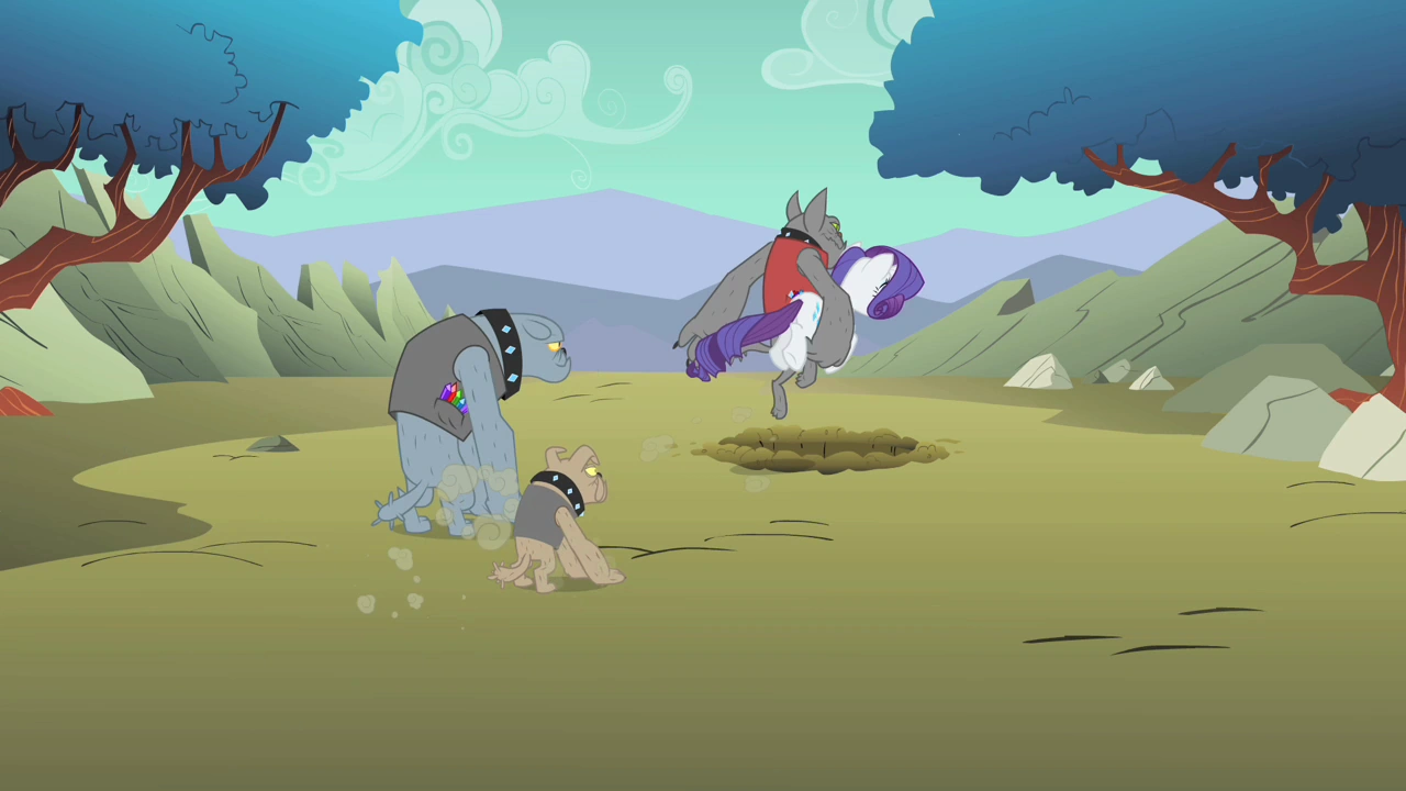 Image - Diamond Dogs carrying Rarity S01E19.png | My Little Pony ...