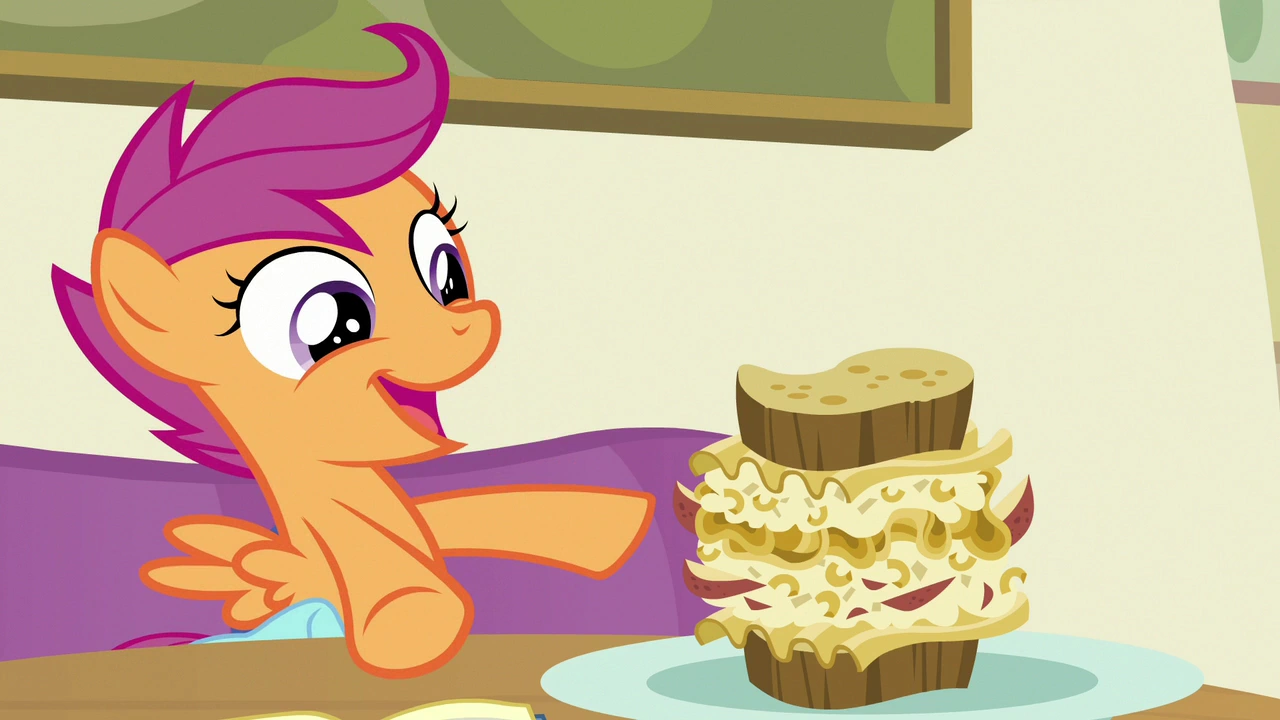 Image - Scootaloo "I'm eating Rainbow Dash's favorite food" S7E7.png ...