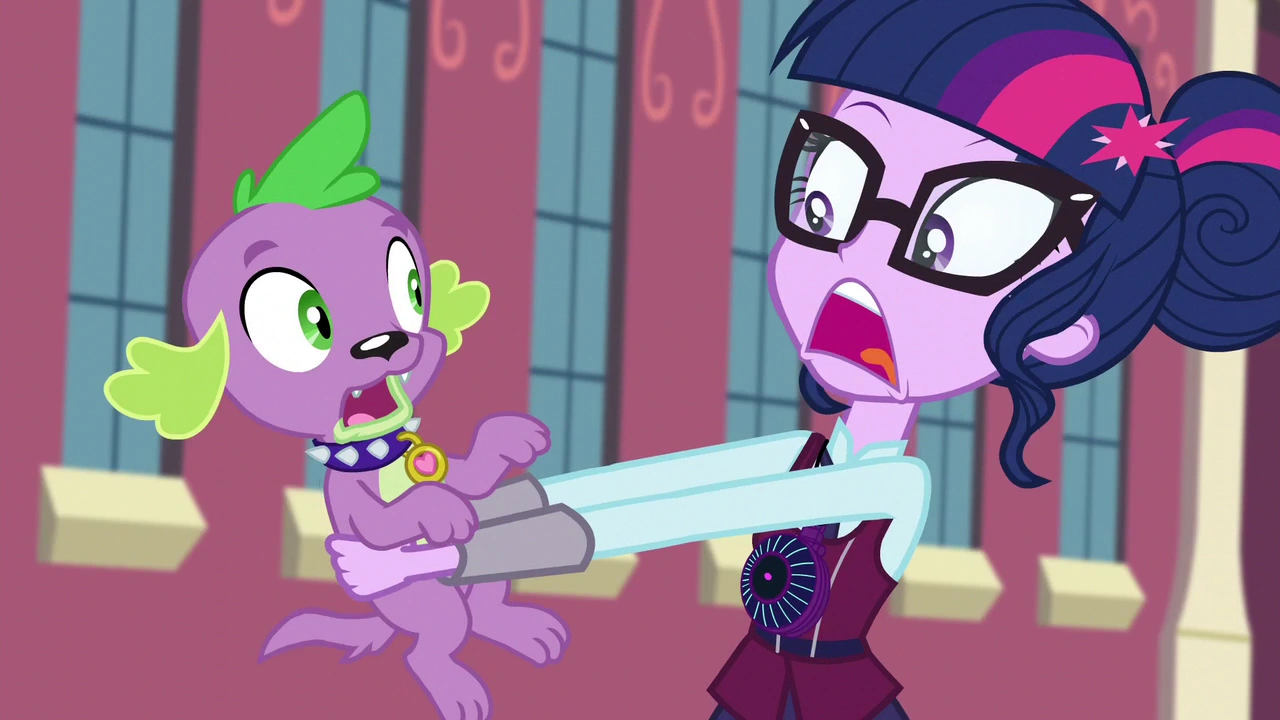 Image - Twilight and Spike scream in shock EG3.png | My Little Pony ...