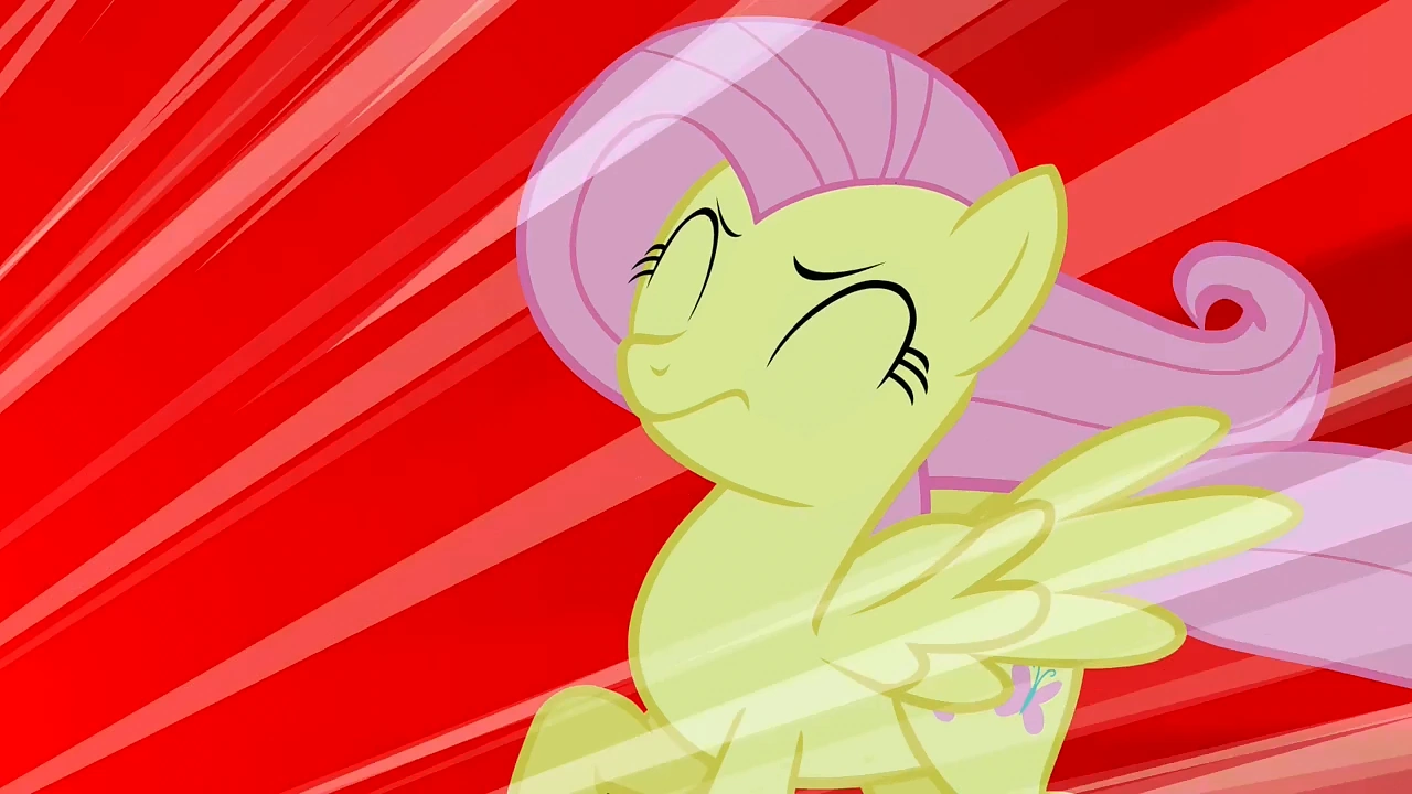 Image - Fluttershy being blown by the scream S1E17.png | My Little Pony ...