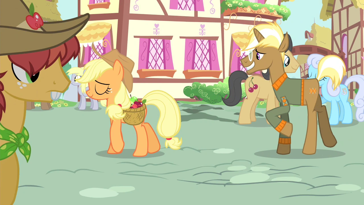 Image - Trenderhoof and Applejack walking S4E13.png | My Little Pony ...