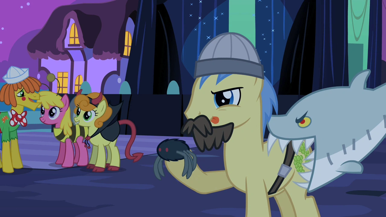 Image - Goldengrape about to throw spider S2E04.png | My Little Pony ...