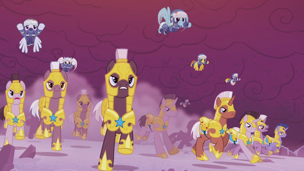 Image - Royal guards charge into battle S5E25.png | My Little Pony ...